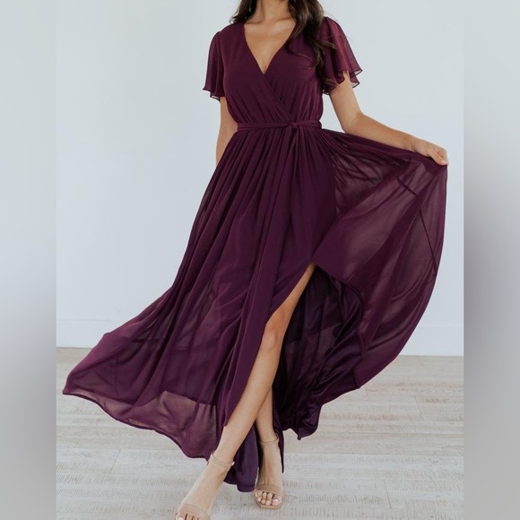 Baltic Born | Dresses | Eggplant Purple Kristina Maxi Dress Baltic Born ...